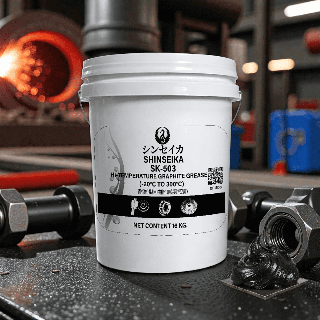 SK-503 HI-TEMPERATURE GRAPHITE GREASE (-20°C TO 300°C) 耐高温钼油脂 (喷雾瓶装 ...